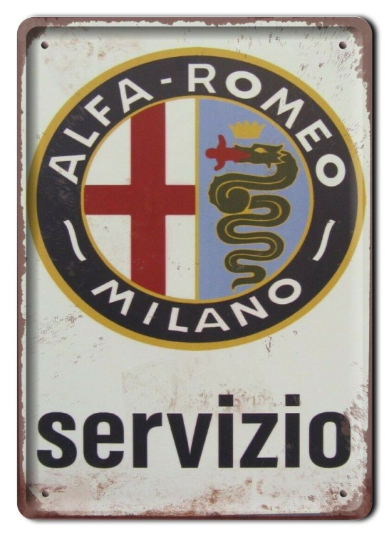 ALFA ROMEO PLAKAT METALOWY SZYLD OBRAZEK #20497 | SzyldBaza.pl